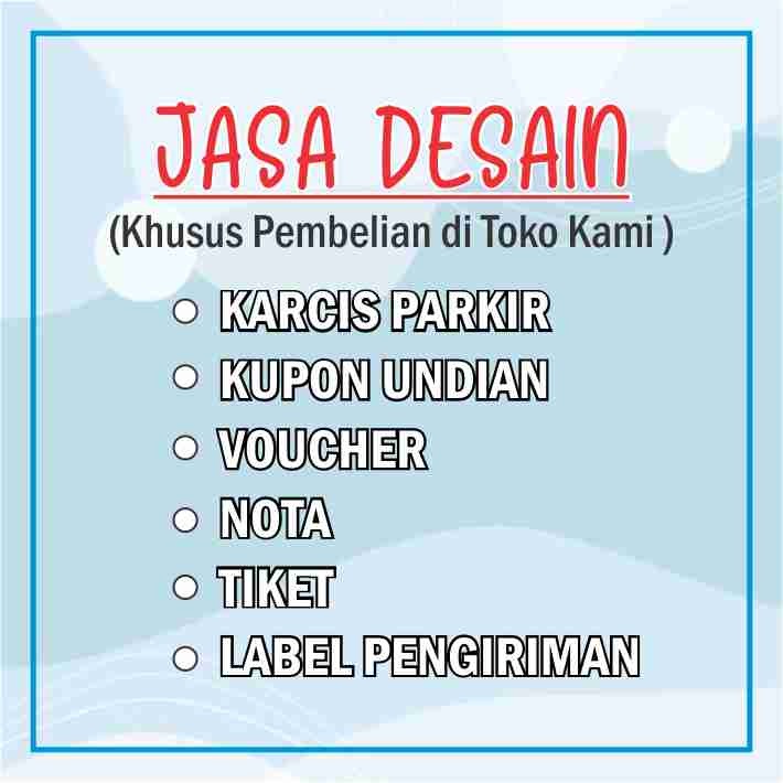 Jual JASA DESAIN PEMBELIAN KUPON UNDIAN/KARCIS PARKIR/VOUCHER/TIKET ... Jual JASA DESAIN PEMBELIAN KUPON UNDIAN/KARCIS PARKIR/VOUCHER/TIKET ...