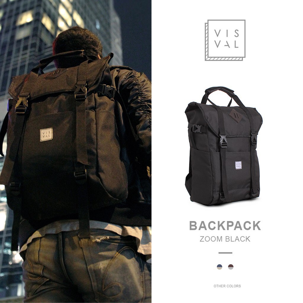 Jual TAS RANSEL/ LAPTOP/ BACKPACK/ VISVAL ~ ZOOM SERIES | Shopee Indonesia