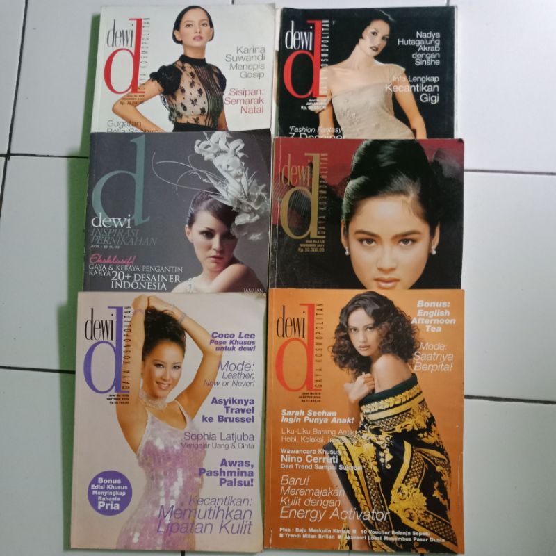Jual Majalah Dewi Edisi 2000 -Majalah Dewi 2001 - Majalah Dewi 2002 ...