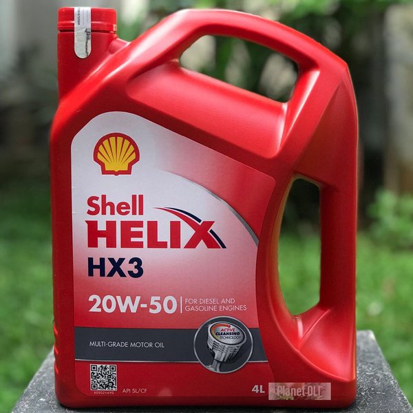 Jual Order Sekarang Oli shell helix hx3 sae 20w-50 galon 4 liter ...