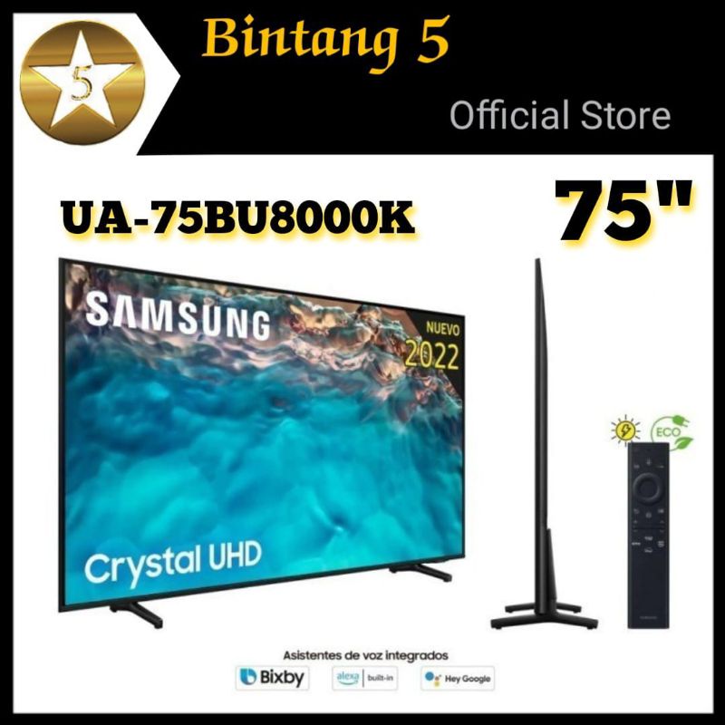 Jual SAMSUNG SMART TV 75 INCH SAMSUNG 75BU8000 CRYSTAL UHD Samsung UA75BU8000KXXD 75bu8000k ...