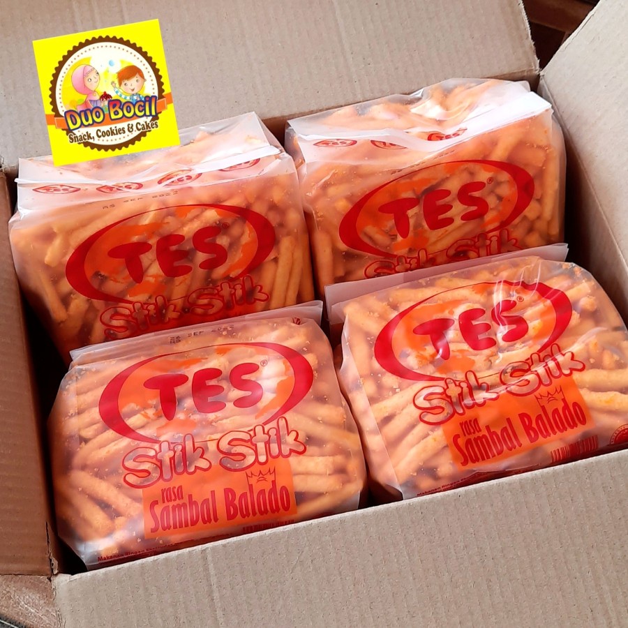 Jual Stik TES rasa Sambal Balado 225 Gram - Duo Bocil Snack | Shopee ...
