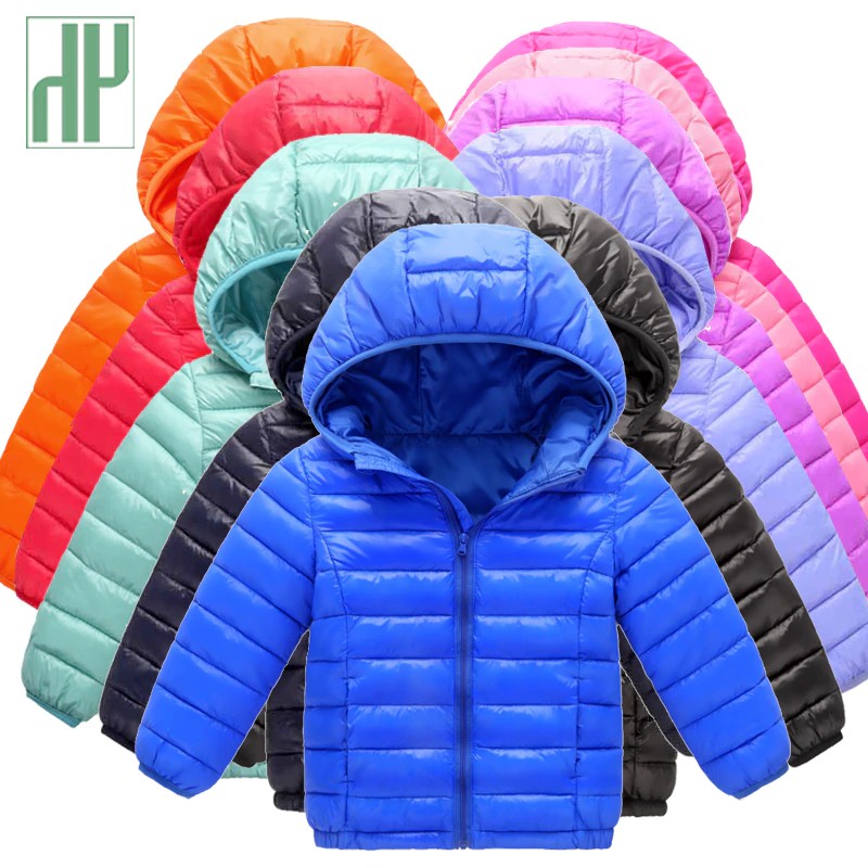 Jual HH Baby Girls Boys Parka Light kids jacket hood cotton Down Coat ...