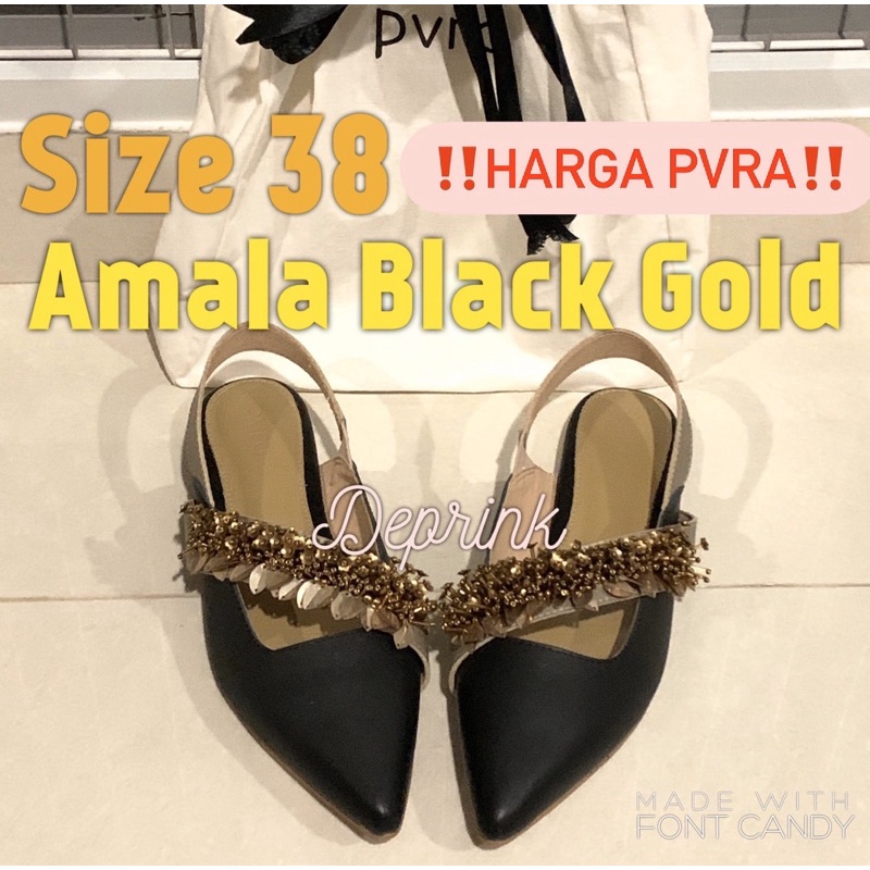 Jual Pvra AMALA BLACK GOLD size 38. | Shopee Indonesia