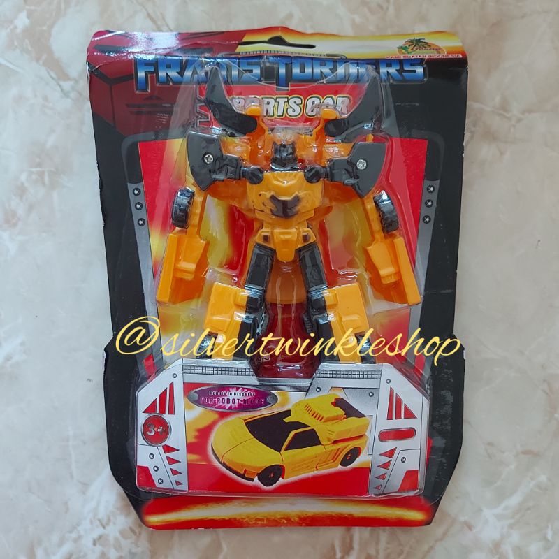 Jual Mainan edukasi anak mobil mobilan transformer kuning robot robotan ...