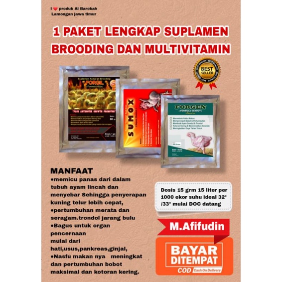 Jual [ 1 PAKET ] VITAMIN AYAM - FORMULA AYAM- OBAT AYAM - SUPLEMEN AYAM ...