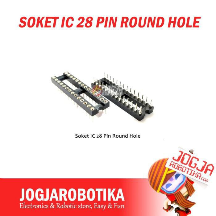 Jual Soket IC 28 Pin Lubang Bulat Socket IC 28P Round Pin 28pin | Shopee Indonesia