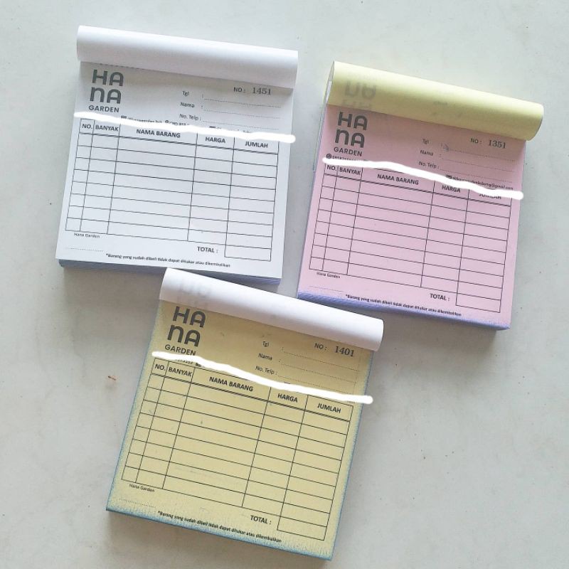 Jual NOTA, FORM ORDER, KAS BON OLSHOP CUSTOM 1/6 FOLIO 3 PLY | Shopee ...