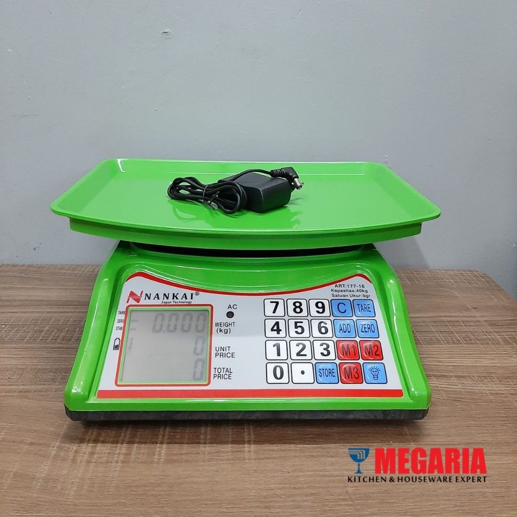 Jual Timbangan Digital NANKAI 40kg/Timbangan Buah dan Sayur | Shopee ...