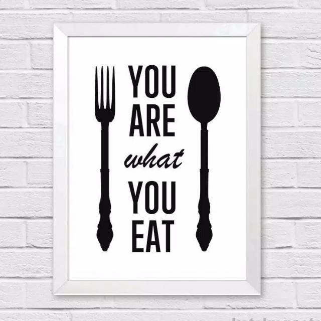 Jual Poster A4. YOU ARE WHAT YOU EAT | Shopee Indonesia