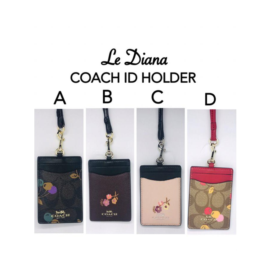 Jual Coach Signature Lanyard ID Card Holder Name Tag Lanyard Coach ...