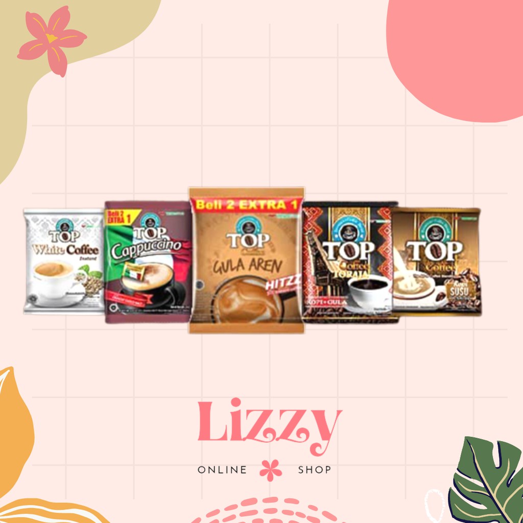 Jual Top Coffee Gula Aren, Kopi Susu Minuman Serbuk Instan Kemasan 25g ...