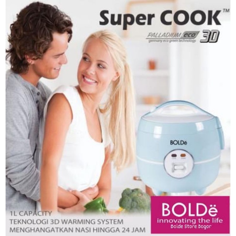 Jual Bolde Super Cook/Rice cooker 3D Palladium ECO 1LT (warna random ...