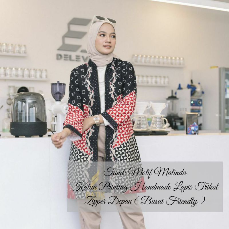 Jual TUNIK MALINDA MOTIF BATIK BY PRABUSENO ORIGINAL PREMIUM SERAGAM ...