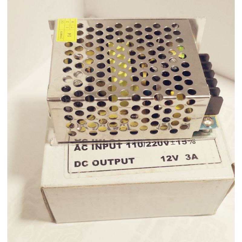 Jual Adaptor SMPS Power Supply Switching PSU 12V 3A 12 Volt 3 Ampere | Shopee Indonesia