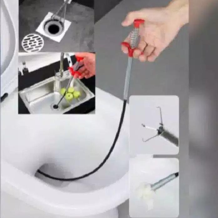 Jual MAY-372 Alat Penjepit pengambil Sampah Wastafel Kloset Mampet Tersumbat Saluran Air Pipa ...