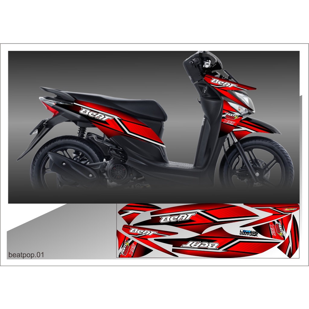 Jual STRIPING HONDA BEAT POP VARIASI RACING SANGAT COCOK BUAT MOROT ...