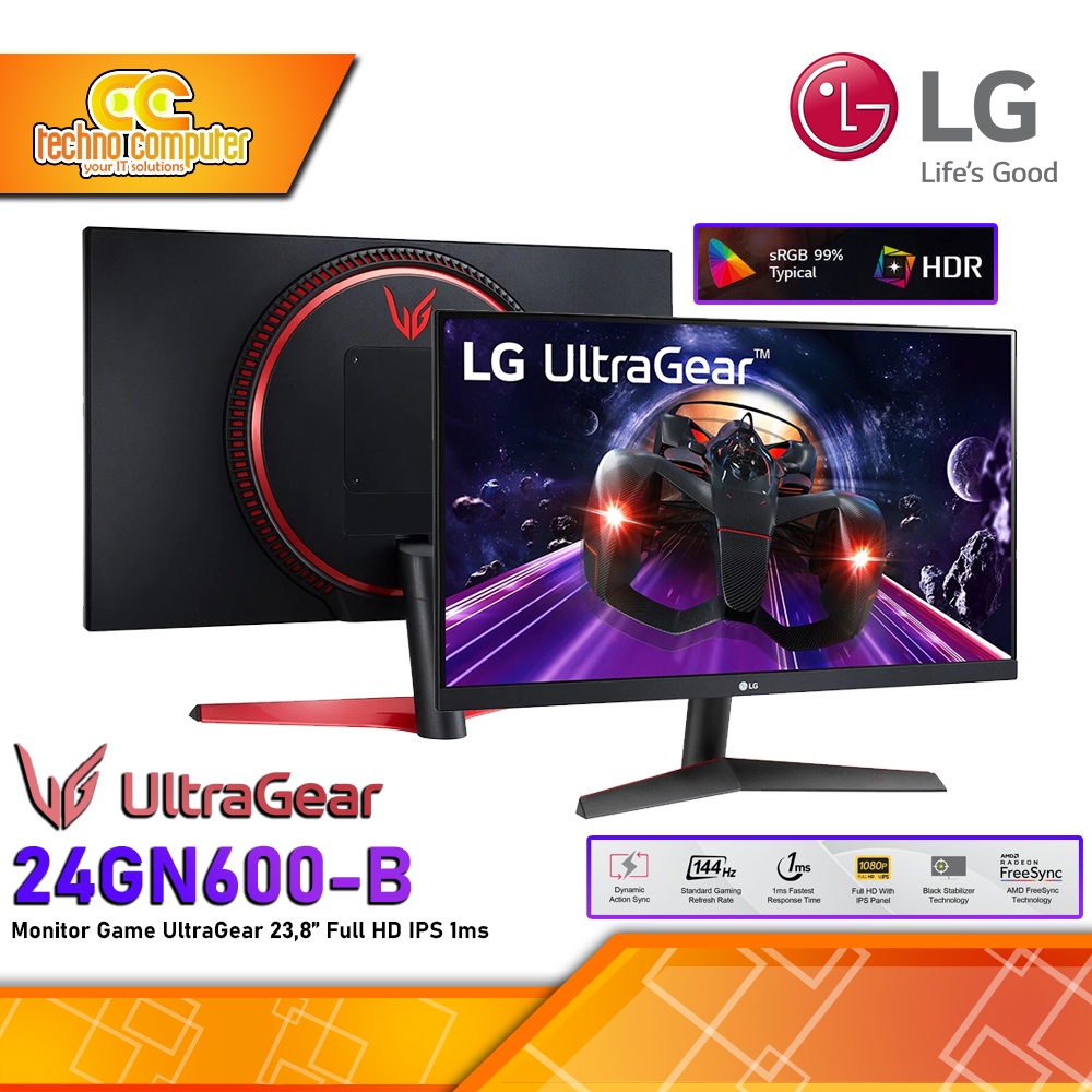 Jual MONITOR LG 24GN600-B UltraGear Gaming Monitor - 24 inch, FHD (1920 ...