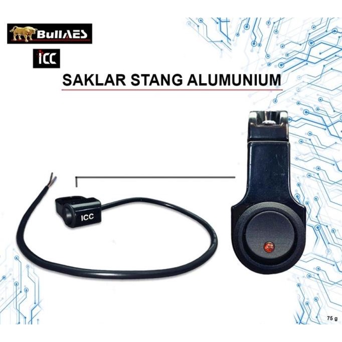 Jual Switch Saklar Stang Jepit Switch ON / OFF Aluminium Bull Aes XTR ...