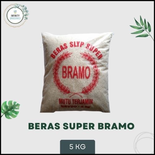 Jual BERAS SUPER BRAMO 5 KG PULEN !! | Shopee Indonesia