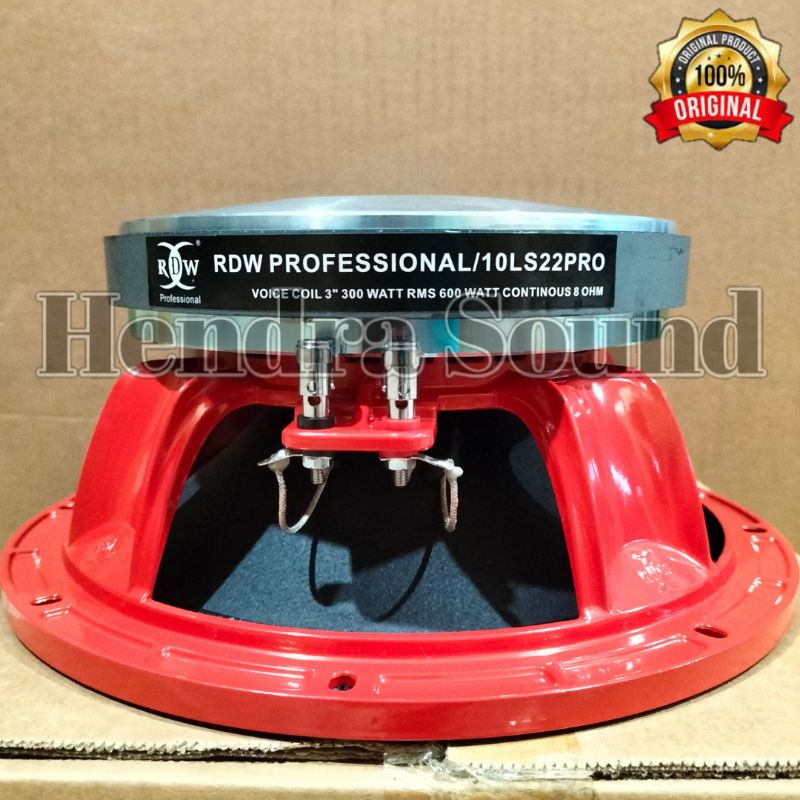 Jual RDW 10 LS 22 PRO / 10 LS22 PRO - Speaker Komponen (10 inch) 8 Ohm ...
