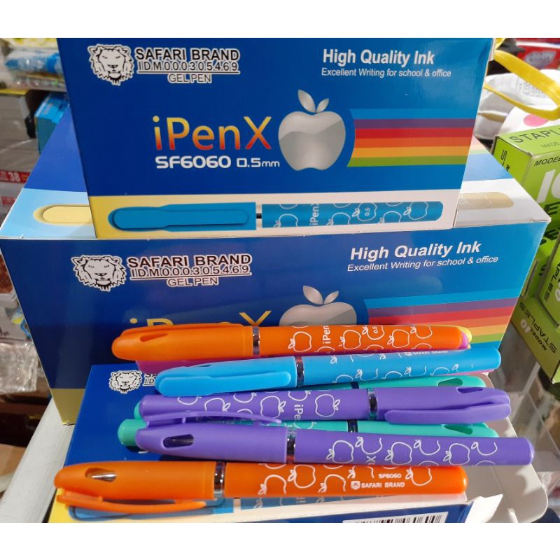 Jual Pulpen Apple Yoeker / IpenX Gel Pen 0.5mm 1pak (12pcs) | Shopee ...