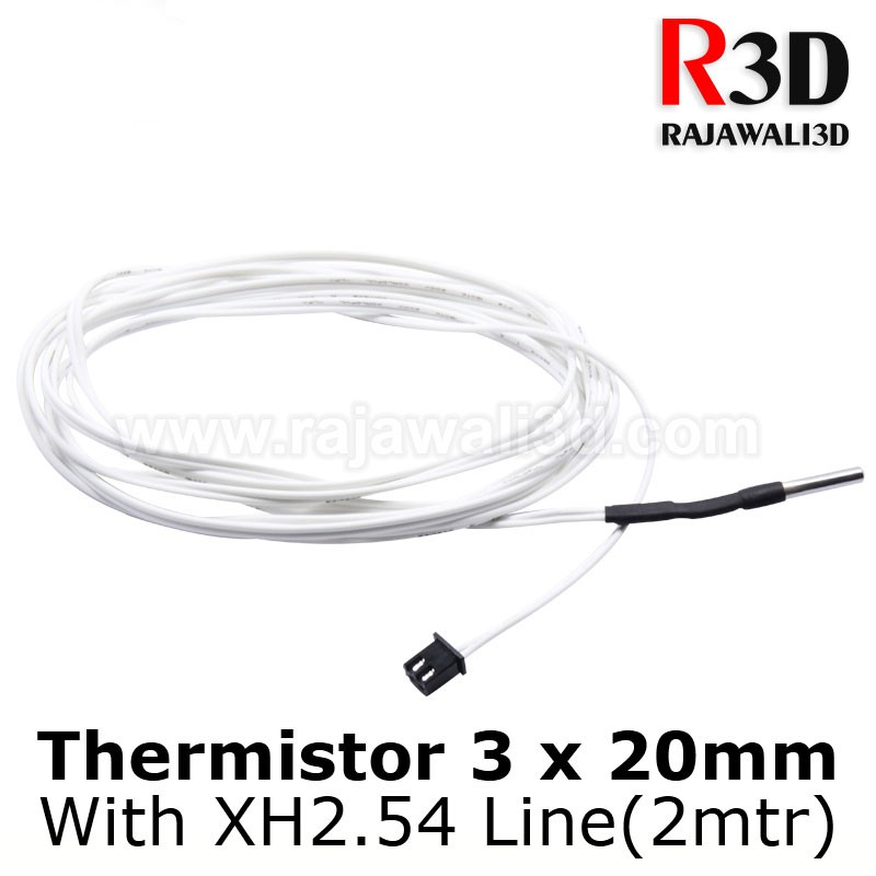 Jual Thermistor 3x20mm With XH2.54-2P Terminal 2 meter cable | Shopee ...