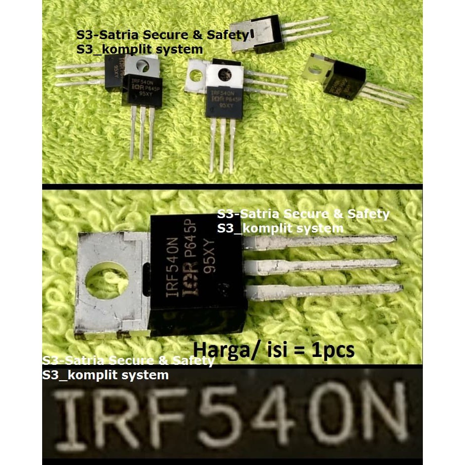 Jual Mosfet transistor IRF540N IC IRF540 IRF 540 N | Shopee Indonesia