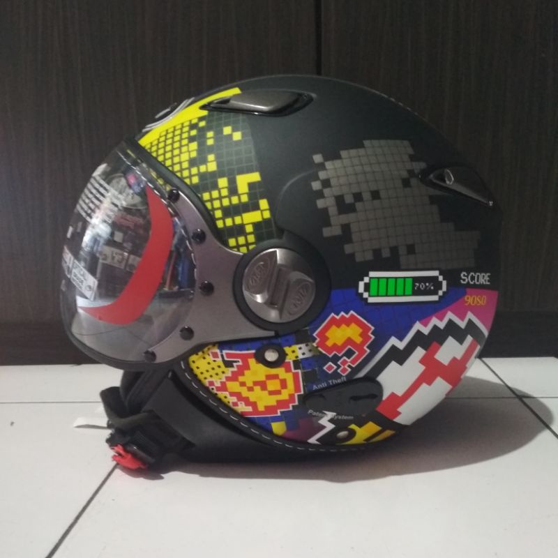 Jual kyt elsico #7 black matt/yellow red | Shopee Indonesia