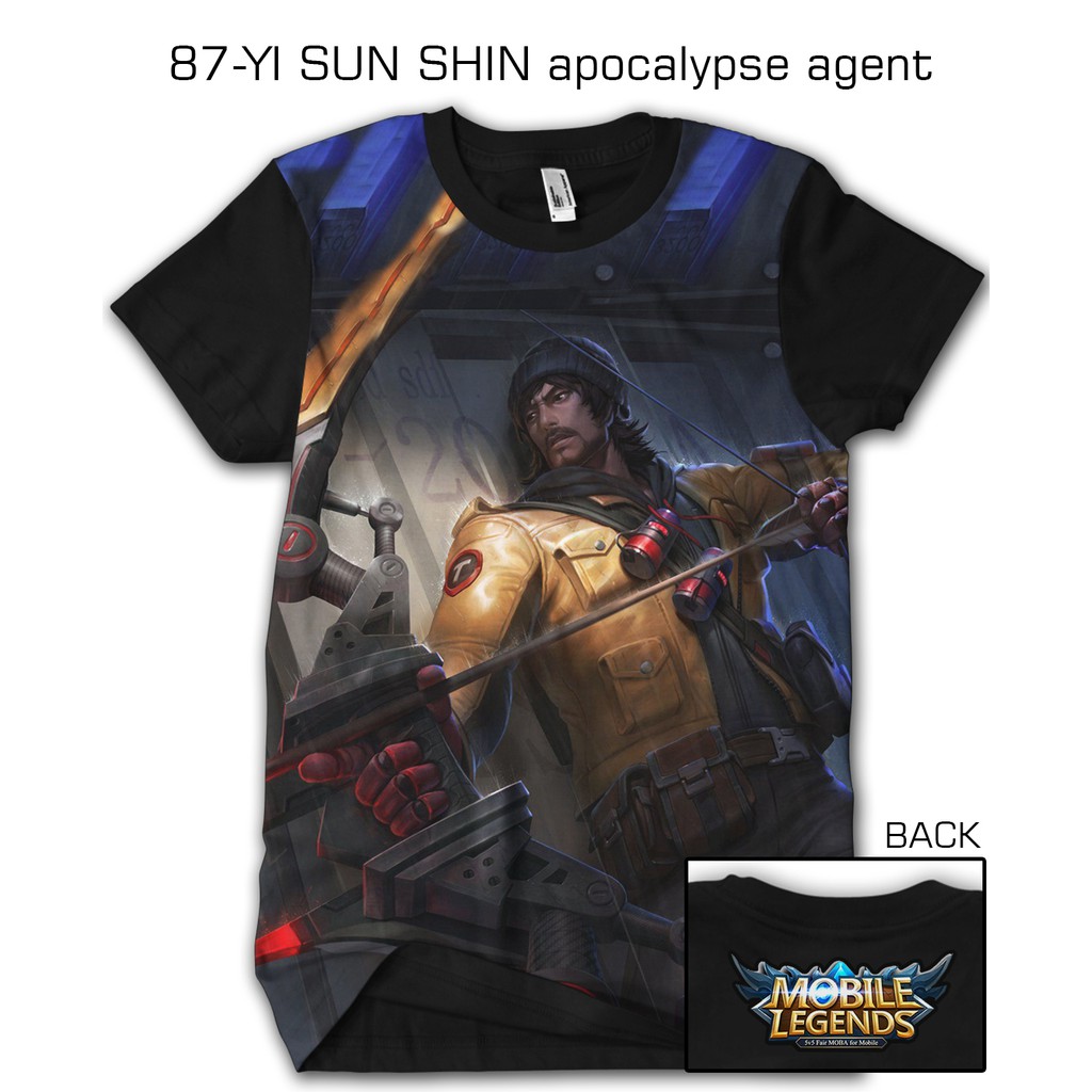 Jual kaos mobile legends legend 87- YI SUN-SHIN - apocalypse agent ...