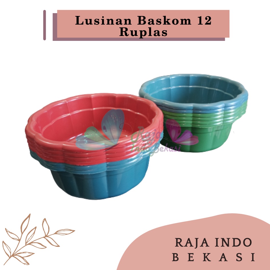 Jual LUSINAN 12PCS Baskom Plastik Serbaguna Baskom Pencuci Buah Sayur ...