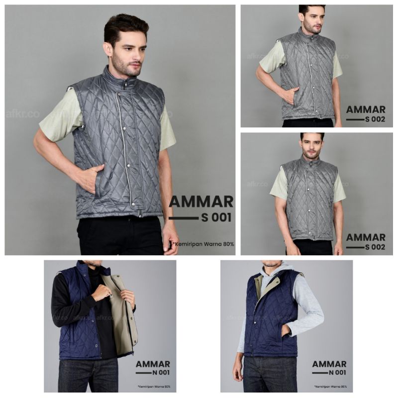 Jual Jaket Rompi Pria Ammar | Shopee Indonesia