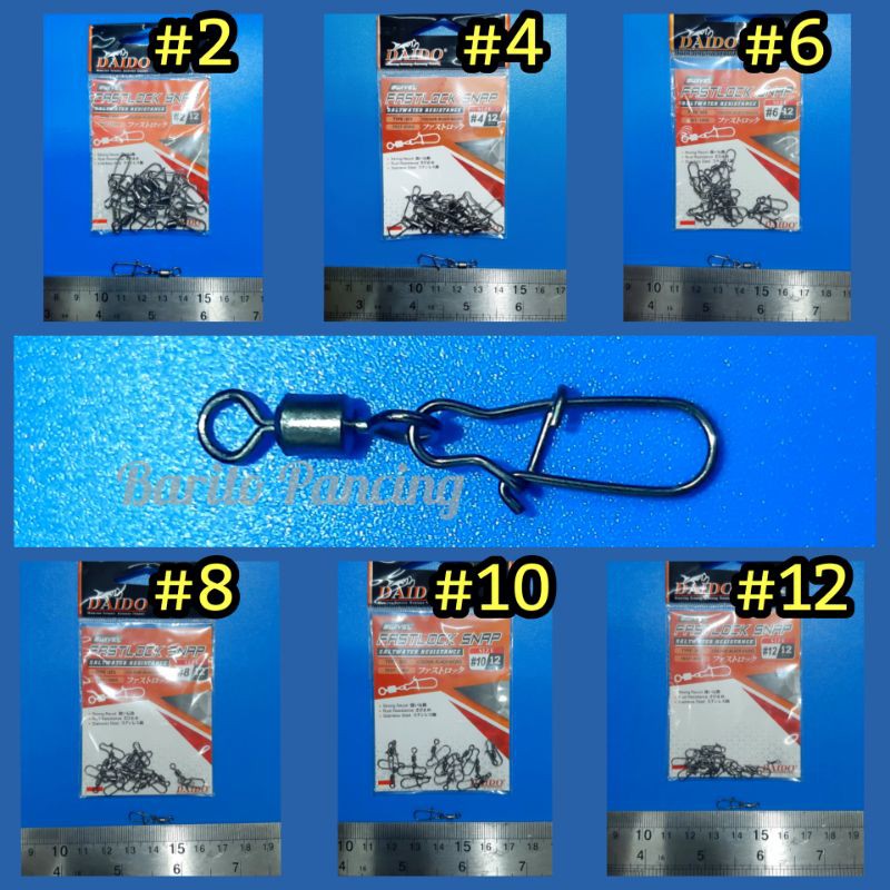 Jual Fastlock Snap Swivel Daido SFS | Shopee Indonesia