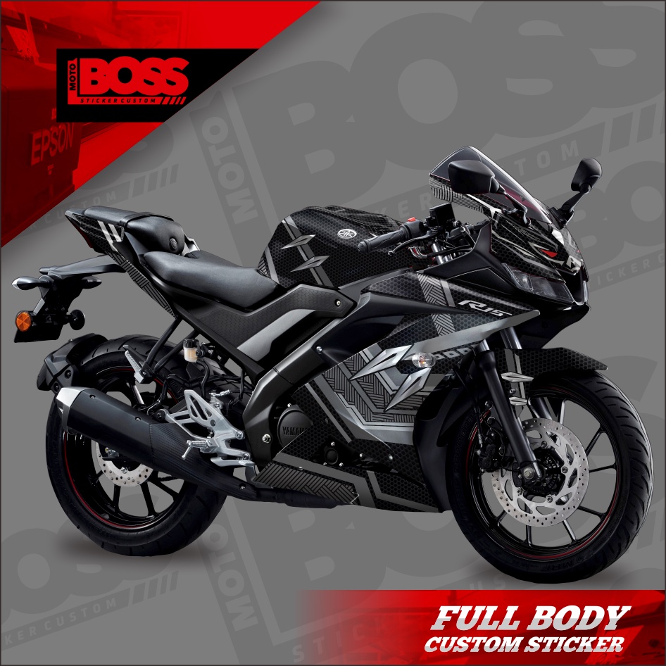 Jual Decal Sticker Yamaha R15 V3 Full Body Striping dekal stiker Full ...