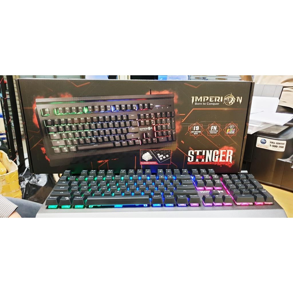 Jual Imperion Stinger Semi Mechanical Gaming Keyboard RGB | Shopee ...