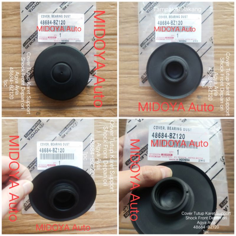 Jual Cover Tutup Karet Support Shock Front Depan Agya Ayla 48684-BZ120 ...