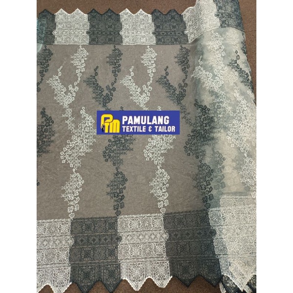 Jual Kain Organza Djawa Two Tone Motif || Harga Per Setengah Meter (50 ...