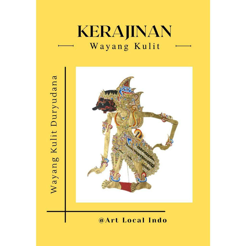Jual Wayang Kulit Duryudana Emas Grenjeng | Shopee Indonesia