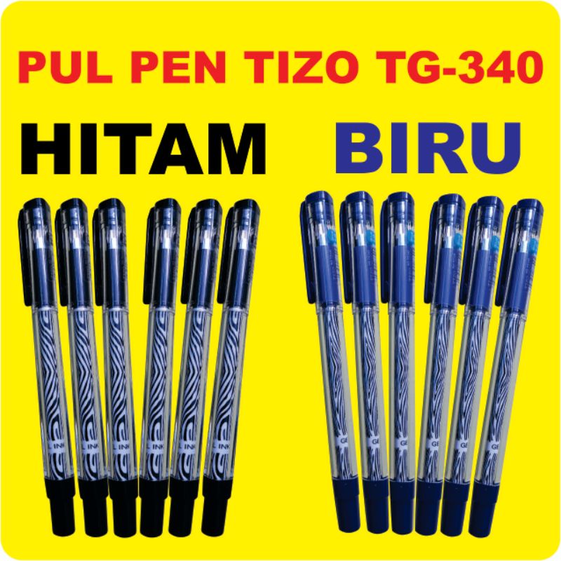 Jual Pulpen Tizo TG.340 1.0mm - Gel Liner - Bol pen Tanda tangan (1 Pcs ...