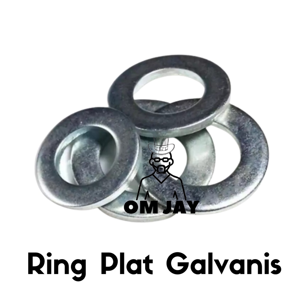 Jual Ring Plat / Flat Washer Galvanis M10 | Shopee Indonesia