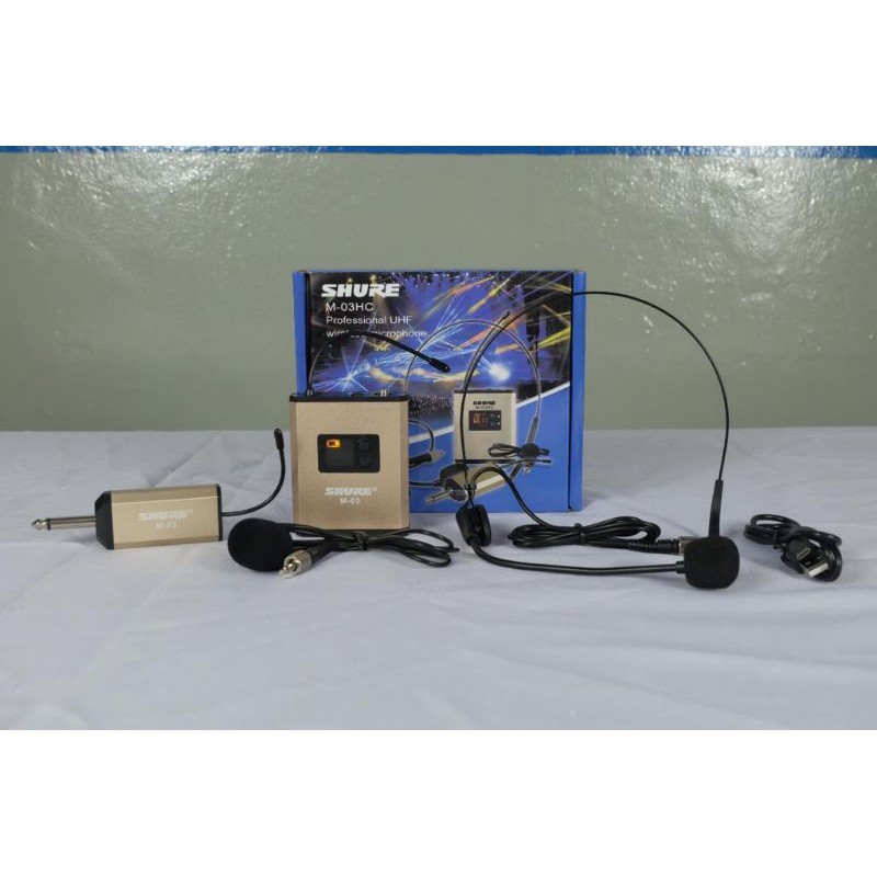 Jual Mic bando clip on wireless microphone wireless suara sensitif ...