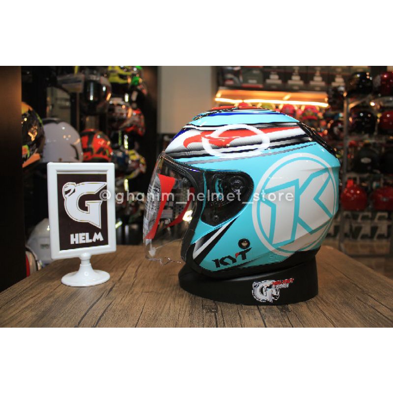Jual KYT KYOTO R #3 AQUA MARINE Size L | Shopee Indonesia