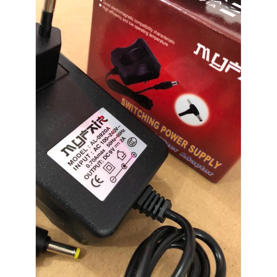 Jual ADAPTOR SWITCHING 9 V 2 A POWER SUPPLY 9V 2A MYFAIR PALING MURAH | Shopee Indonesia
