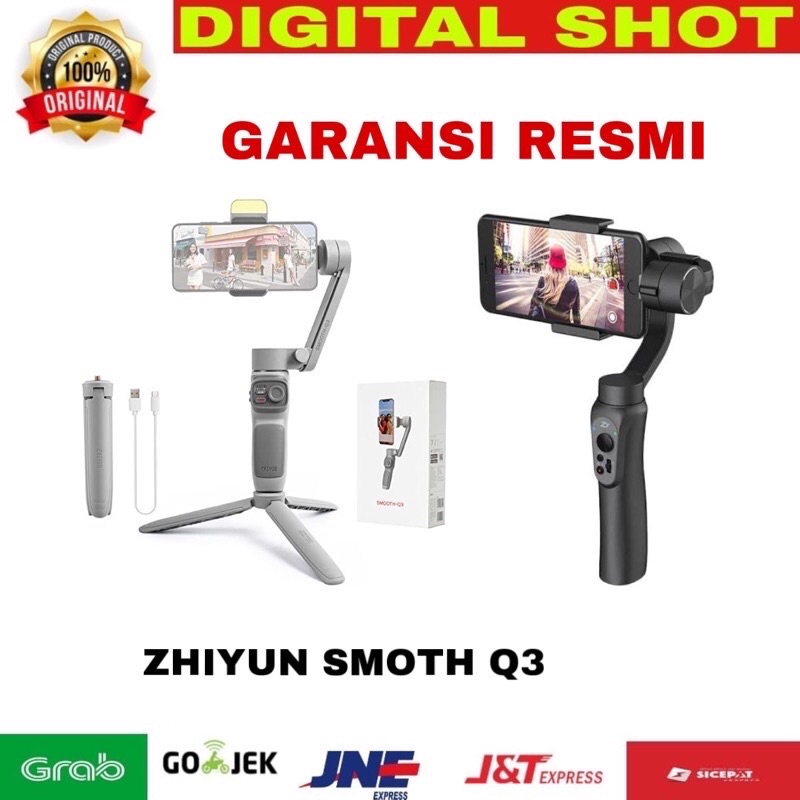 Jual Zhiyun Smooth Q3 3-Axis Gimbal Stabilizer Smartphone Original Resmi | Shopee Indonesia
