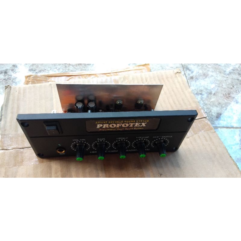 Jual modul kit speaker aktif mono plus filter subwoofer panel support ...