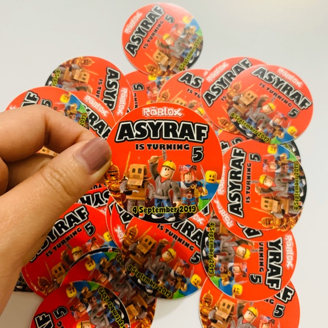 Jual Ro blox Sticker Birthday / Sticker Pudding / Sticker Tumpeng ...