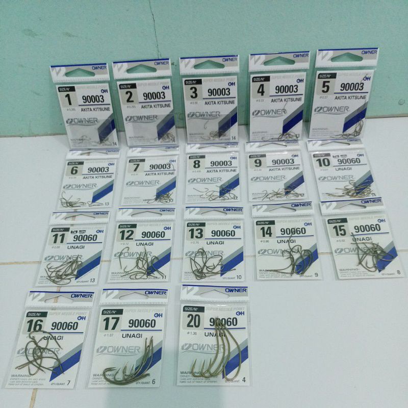 Jual Alat pancing mata kail pancing owner 90060 QH | Shopee Indonesia