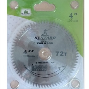 Jual MATA GERGAJI TRIPLEK / KAYU 4" X 72T X 2MM KENTARO JAPAN QUALITY ...