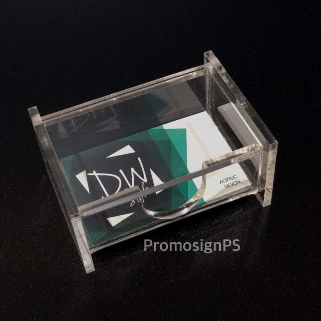 Jual Acrylic Tempat Kartu Nama / Display Kartu Nama / Kartu Nama ...