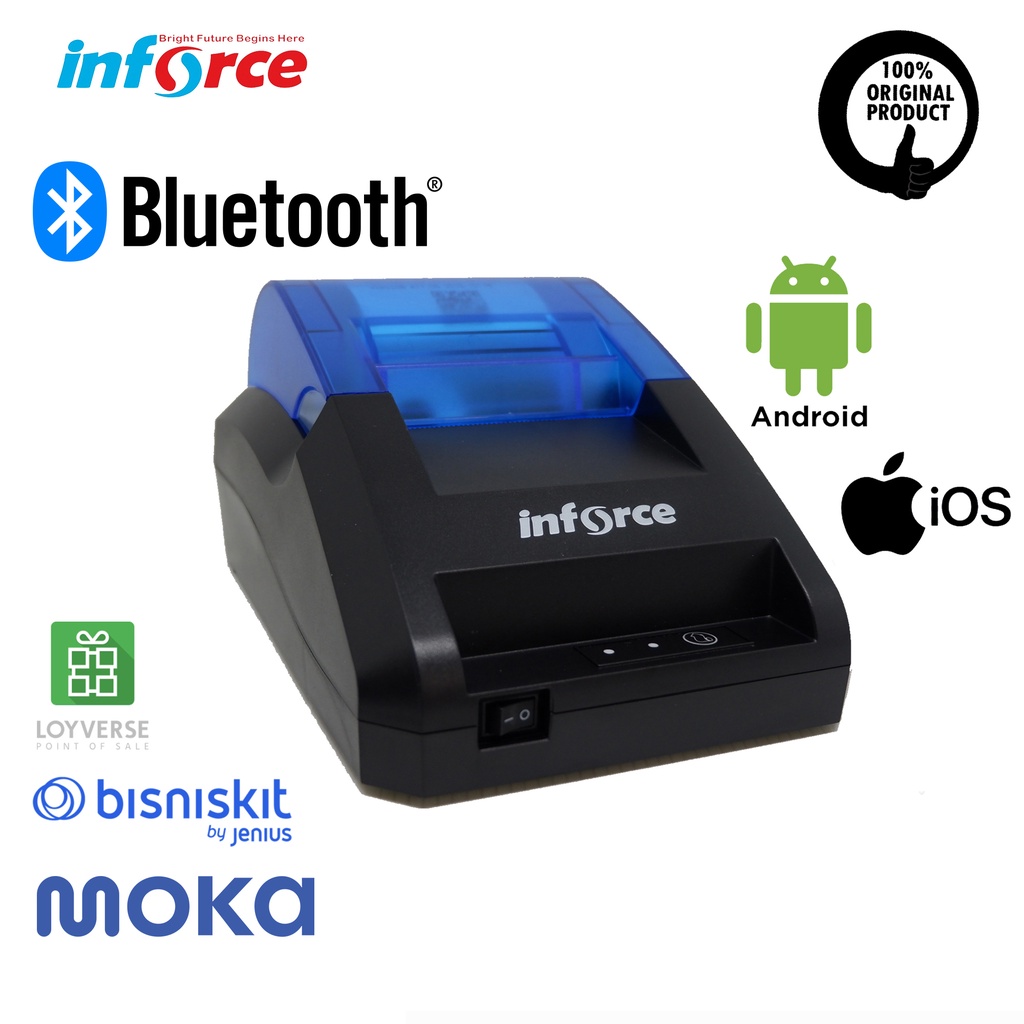 Jual PRINTER KASIR INFORCE THERMAL P58C NB USB BLUETOOTH | Shopee Indonesia